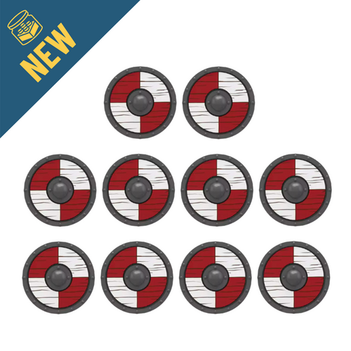Viking Red Quartered Shield Bundle | Pickle Bricks