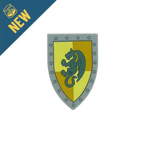 Green Dragon Knights Heater Shield | Pickle Bricks