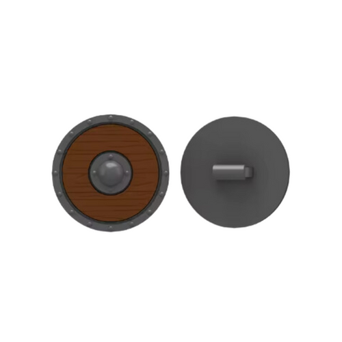 Viking Wooden Round Shield | Pickle Bricks