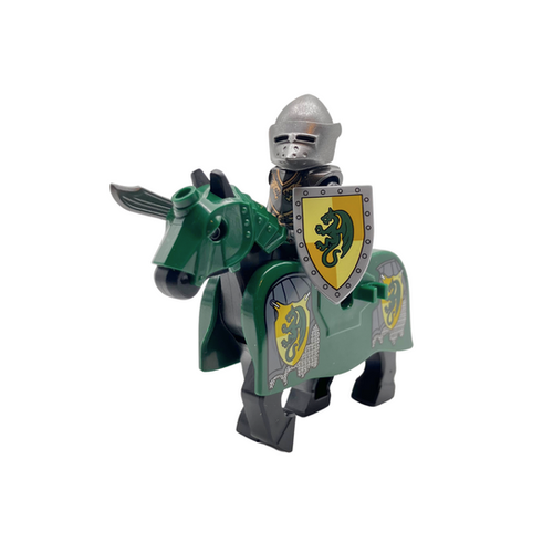 Green Dragon Knights Horse Barding | Pickle Bricks