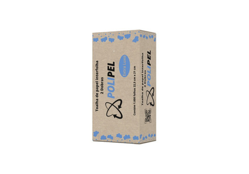 Toalha de Papel Tipo Interfolha 2 Dobras Luxo 22,5 x 21 | Polipel Papeis