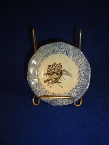 Rare Circa 1830 Staffordshire Spatterware Cup Plate with Eagle #7646 ...