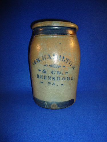 James Hamilton, Greensboro 1 Gallon Stoneware Jar #7801 | Doc's Crocks