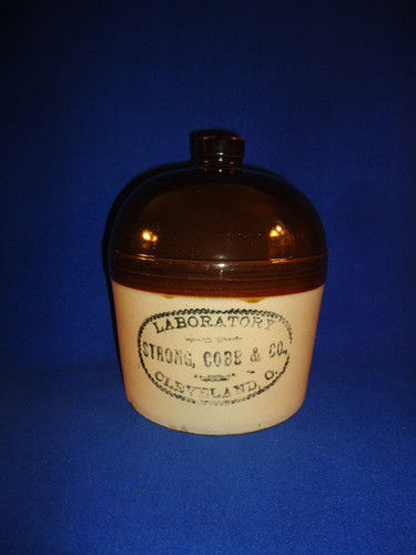 Strong, Cobb, Laboratory, Cleveland, Ohio Stoneware Jug #11332 | Doc's ...