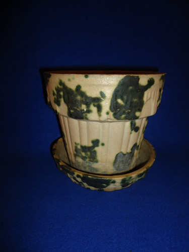Houghton Pottery, Dalton, Ohio Stoneware Flower Pot, #5032 | Doc's Crocks