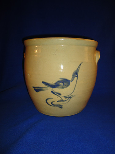 3 Gallon Stoneware Cream Pot with Bird, att. Fulper Pottery #8004 | Doc ...