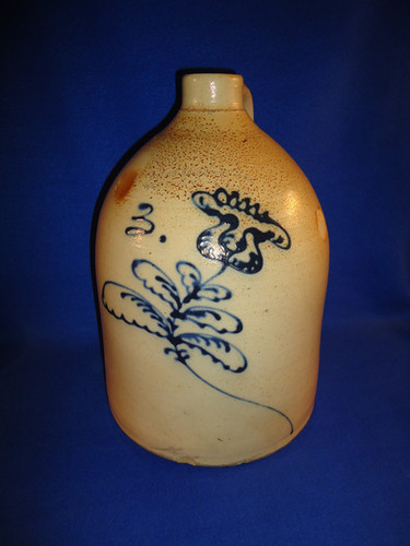 Lyons Cooperative Pottery Stoneware 3 Gallon Jug, Huge Floral #9725 ...