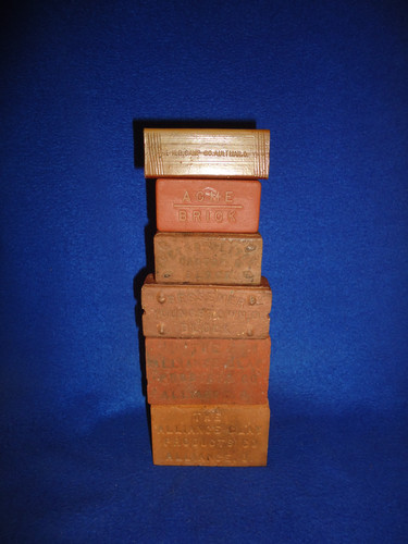 Six Ohio Sewer Tile Brick Salesman Samples for One Money #1234 | Doc's ...