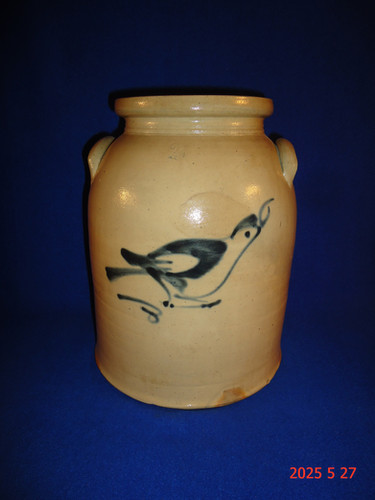 Stoneware Preserve Jar with Bird; att. Fulper of Flemington, NJ #11167 ...