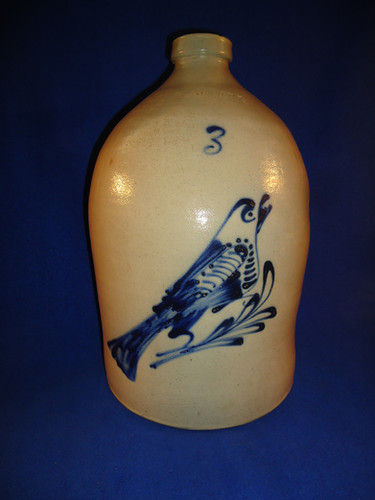 Albany, New York Stoneware Jug with Bird, att. R. O'Connell #11974 ...
