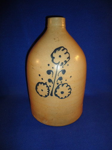 Stoneware Jug with Floral, att. Fulper of Flemington, New Jersey #9828 ...