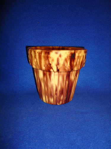 Circa 1900 Redware Flower Pot with Multi-Colored Flow Glaze #3539 | Doc ...
