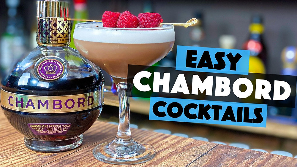 EASY Chambord Cocktails | Raspberry and Hazelnut Martini