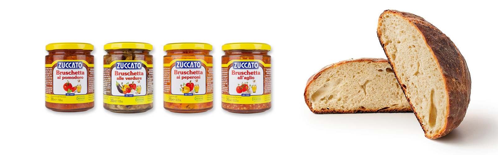 Bruschette sauces | Ready pasta sauces | Zuccato