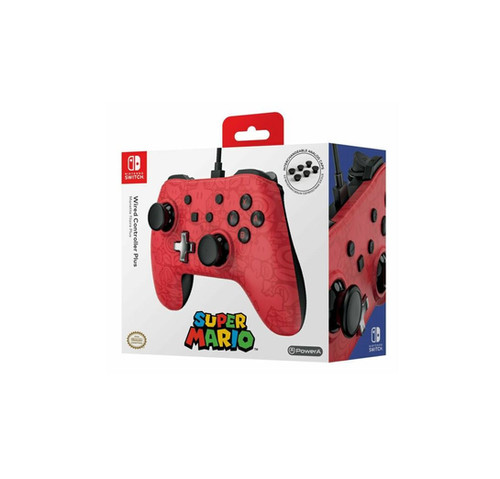 PowerA Nintendo Switch Core Plus Wired Controller Mario Red | Repo Switch