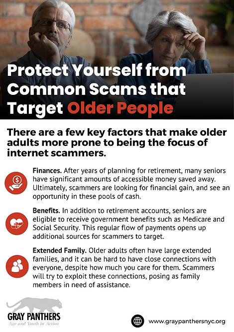 Scam Alerts | Gray Panthers NYC