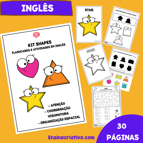 CLUBE - KIT SHAPES - INGLÊS | Ensinocriativo