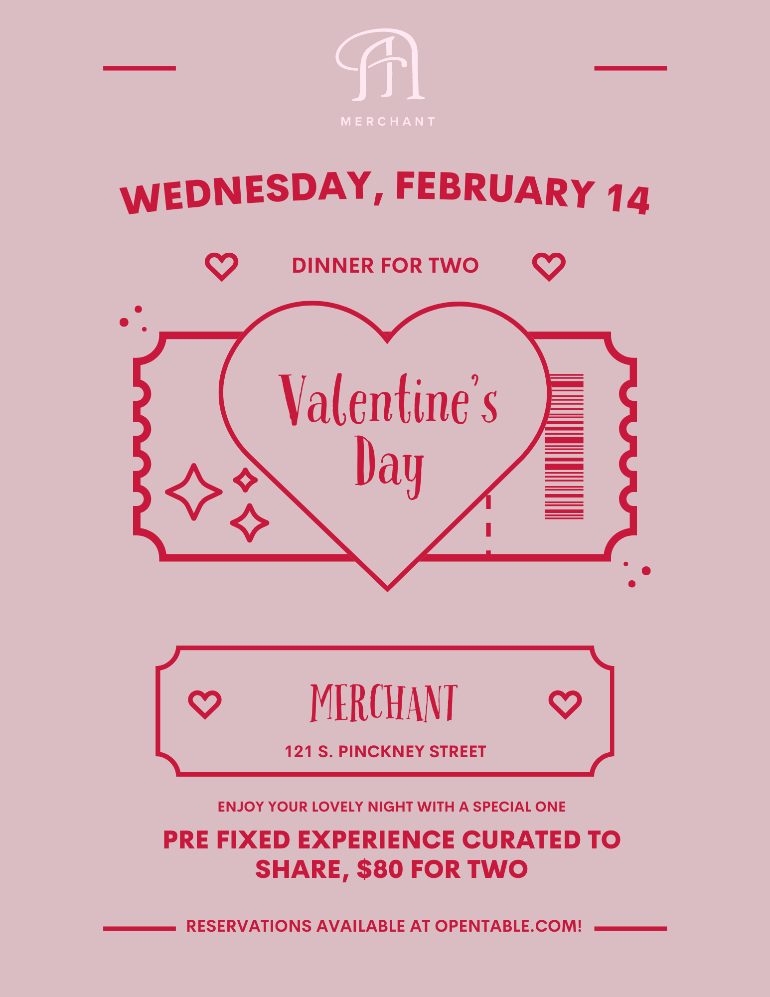 Valentine's Dinner! | MERCHANT