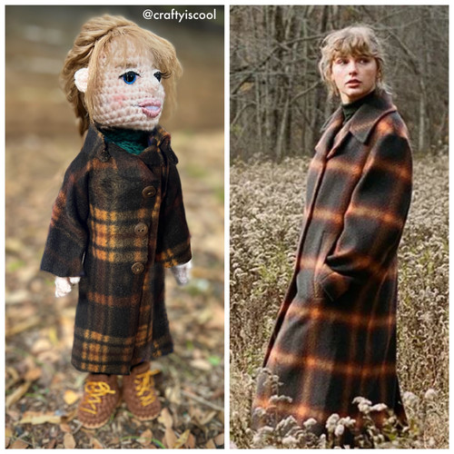 Taylor Swift Doll Crochet Pattern with Sewing Pattern | CraftyisCool