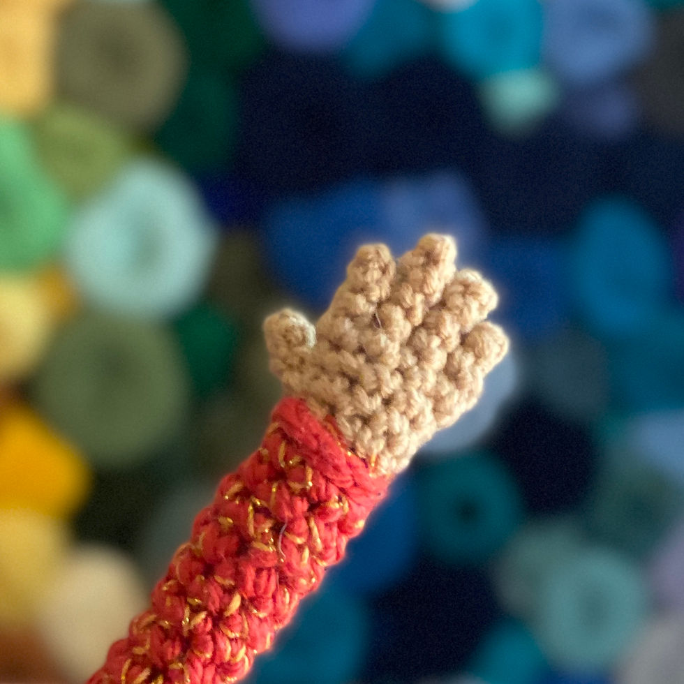 Doll Arm with Hand and Fingers Pattern | CraftyisCool