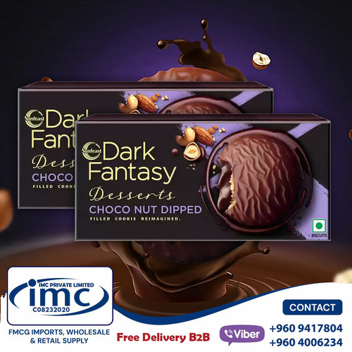 Sunfeast Darkfantasy Cookies 100g - ChocoNut Dipped | IMC PRIVATE LIMITED