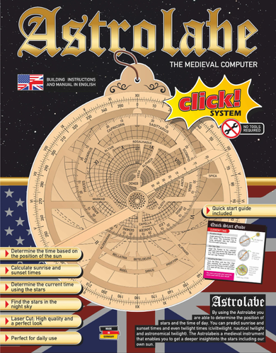 Astrolabe en bois à construire | enastros