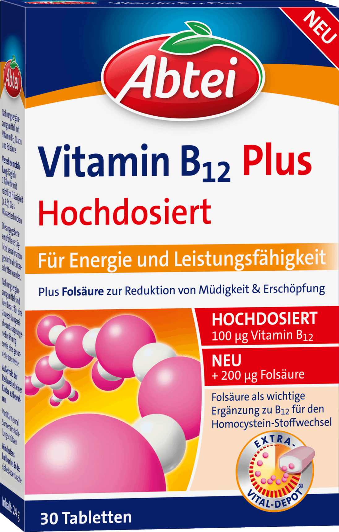 Vitamin B12 Depot Tablets, 30 pcs | German Health&Beauty