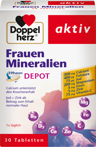 Women Iron + Zinc minerals folic acid, magnesium depot tablets 30 pcs ...