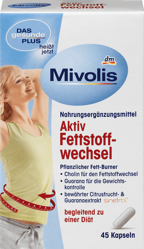 Mivolis Active Fat Metabolism Capsules, 45 pcs | German Health&Beauty