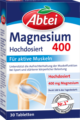 Magnesium 400 Muscle Health Tablets 30 pieces, 39.5 g | German Health ...