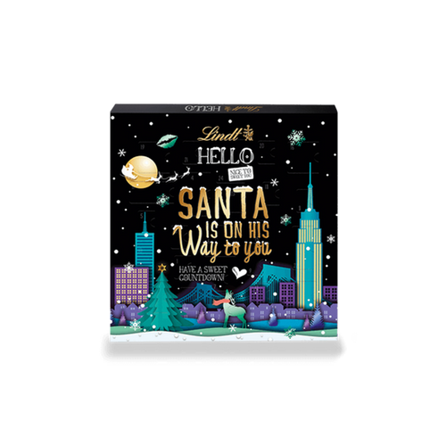 Lindt Premium Christmas Santa HELLO advent calendar, 150g | German ...
