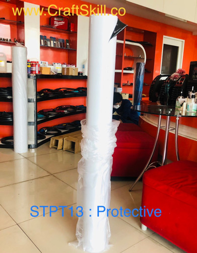 STPT13 | Protection Tape ฟิล์มกันรอย พีวีซีป้องกันรอยขีดข่วน (ขาว-ดำ) | www.CraftSkill.co
