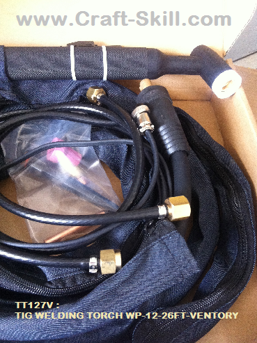 TT127V : TIG Welding Torch WP-12-25ft. 500A Water Cooled | www ...