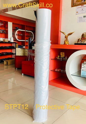 STPT12 | Protection Tape ฟิล์มกันรอย พีวีซีป้องกันรอยขีดข่วน (ขาว-ดำ) | www.CraftSkill.co