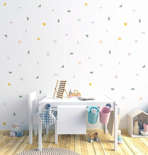 GEO FORMS walldecals | Chateau Blanc