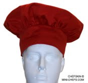 Kids Red (Strawberry) Chef hat adjustable | chefskin