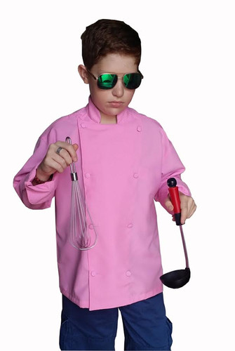 Kids Pink Chef Jacket | chefskin