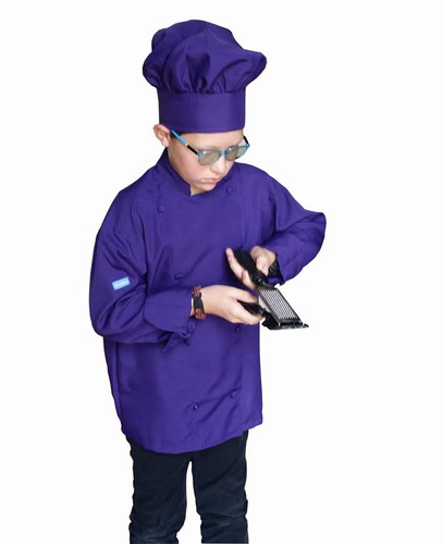 Kids Purple Chef Jacket | chefskin