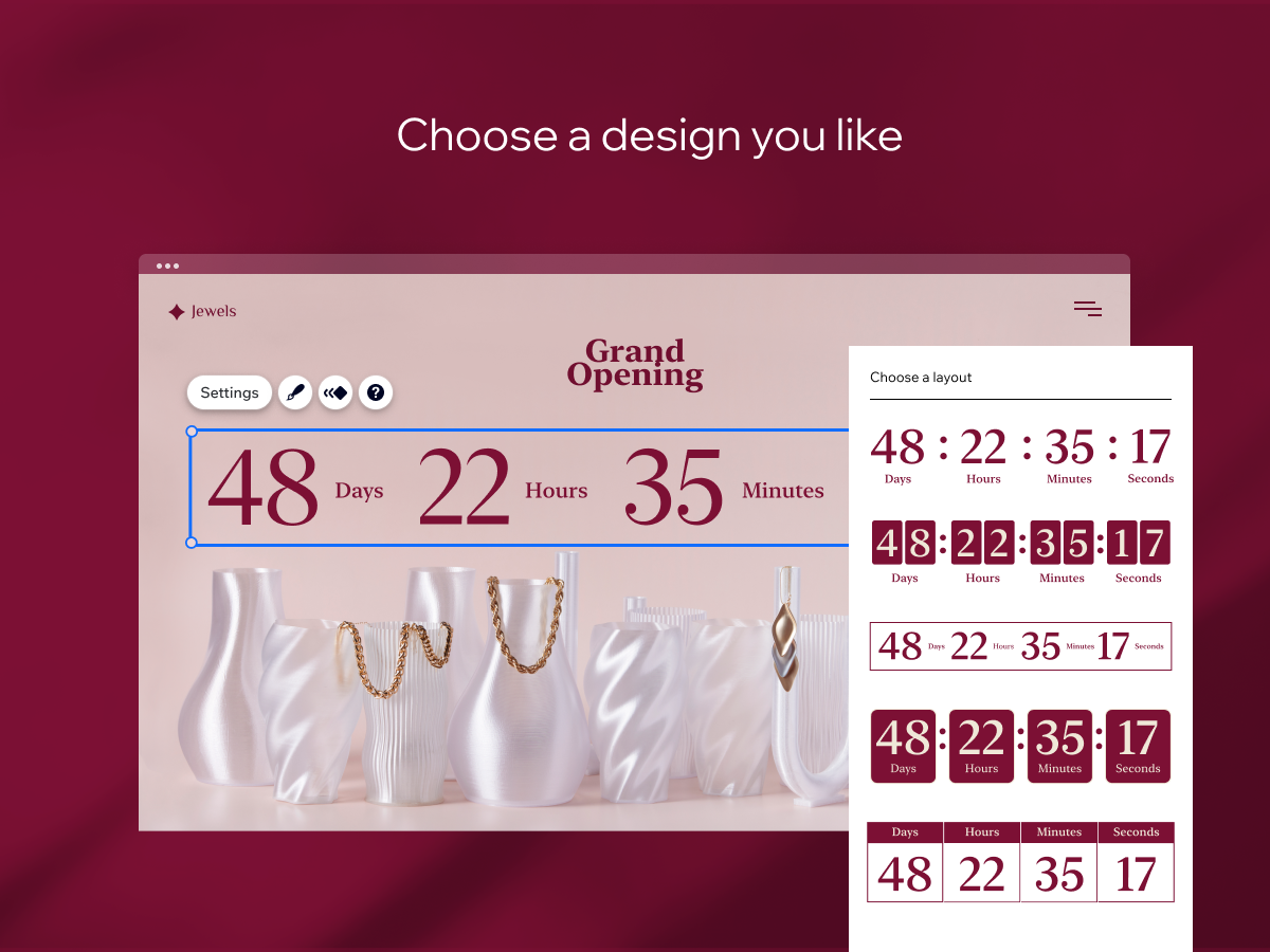 Countdown Clock | Wix App Market | Wix.com