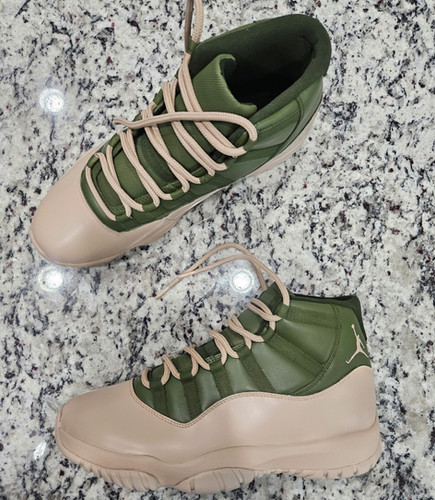 Jordan 11 "Green Tan" MEN/GS (Pre order) | Xandercustom