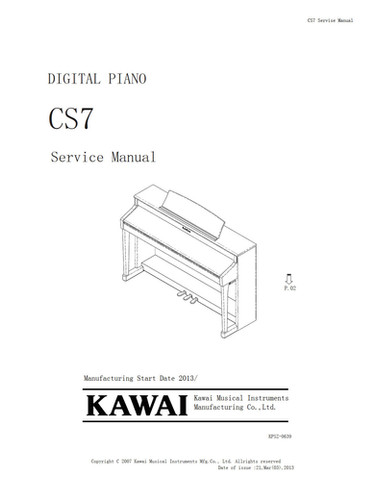 Kawai CS7 Service Manual | W D Greenhill & Co