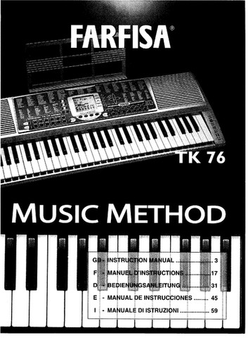 TK 76 Owners Manual | W D Greenhill & Co