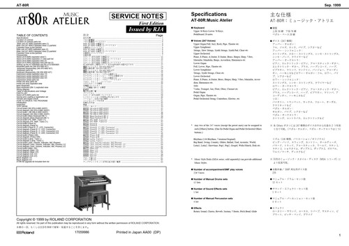 AT80R Service Manual | W D Greenhill & Co