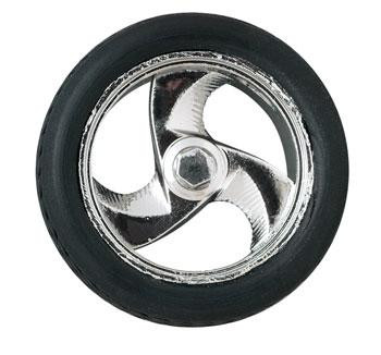 1214 - Pegasus - "Swirl Star" Chrome Rims W/ Tires | Joe's Hobby Shop