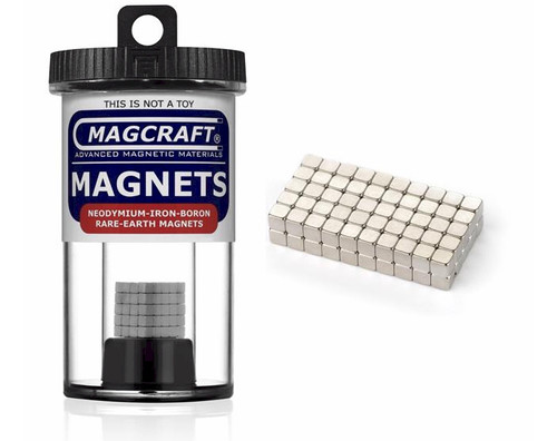 Magcraft - 570 - 1/8" Rare Earth Cube Magnets (100) | Joe's Hobby Shop