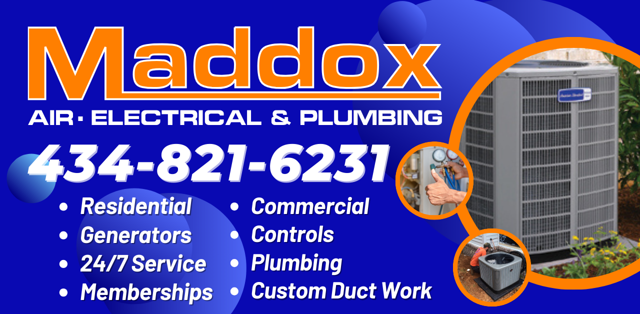 Maddox Air Electrical & Plumbing | Lynchburg Heating and Air | 1110 ...