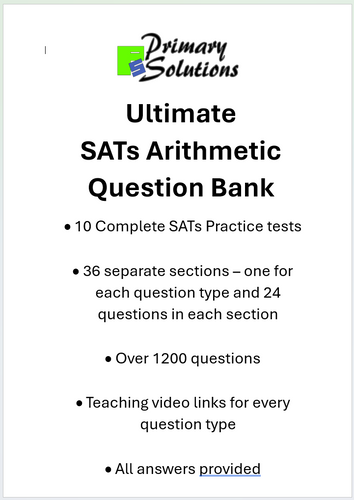 Ultimate SATs Arithmetic Question Bank (+ FREE GENERATOR ...