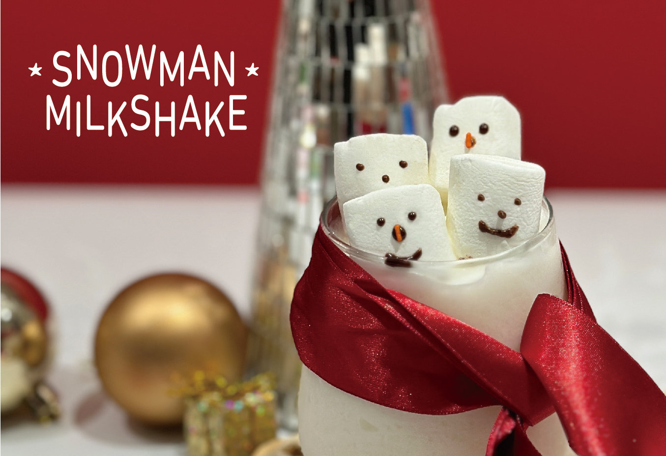Snowman Milkshake | LEAMAXX BUBBLE TEA