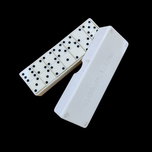Vintage German Plastic Dominoes Set by Kunststoffwerke Boge GmbH c.1960s