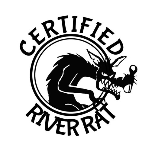 Certified River Rat Decal | Check Custom Design